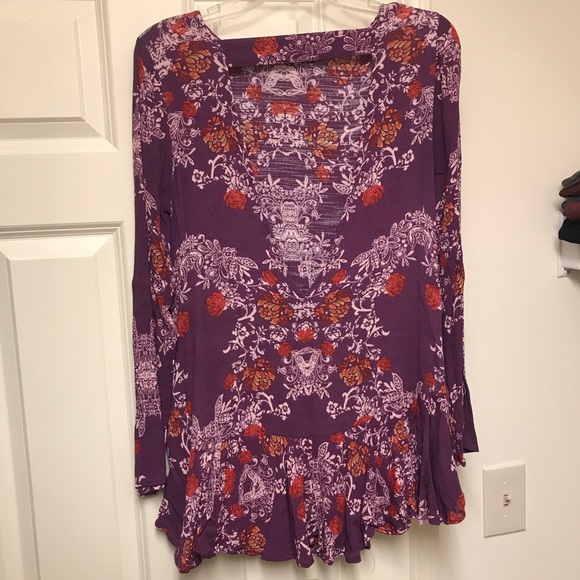 Free People | Tops | Free People Smooth Talker Open Back Tunic | Poshmark